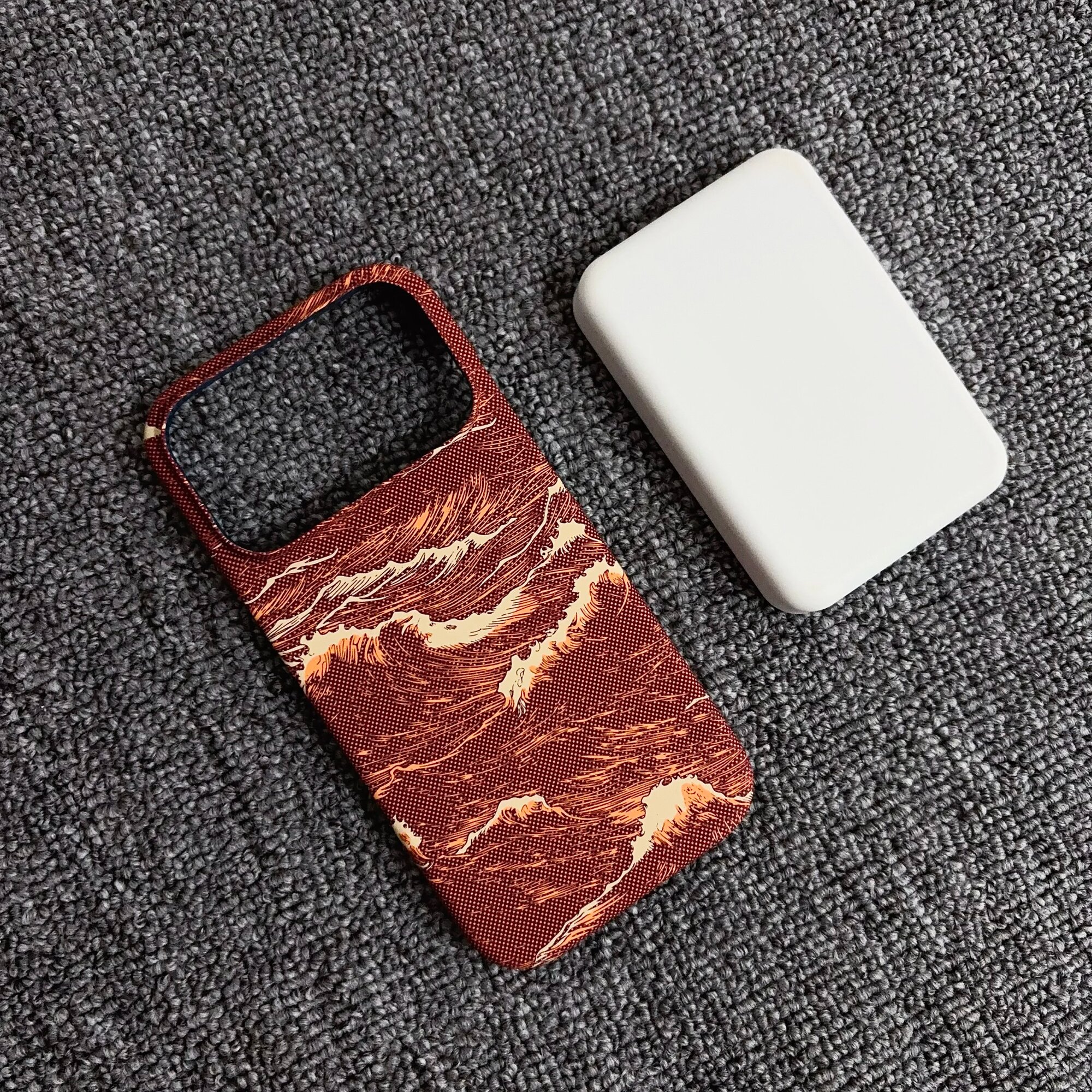 Оранжевый чехол для iPhone 17 Air, Tide, MagSafe