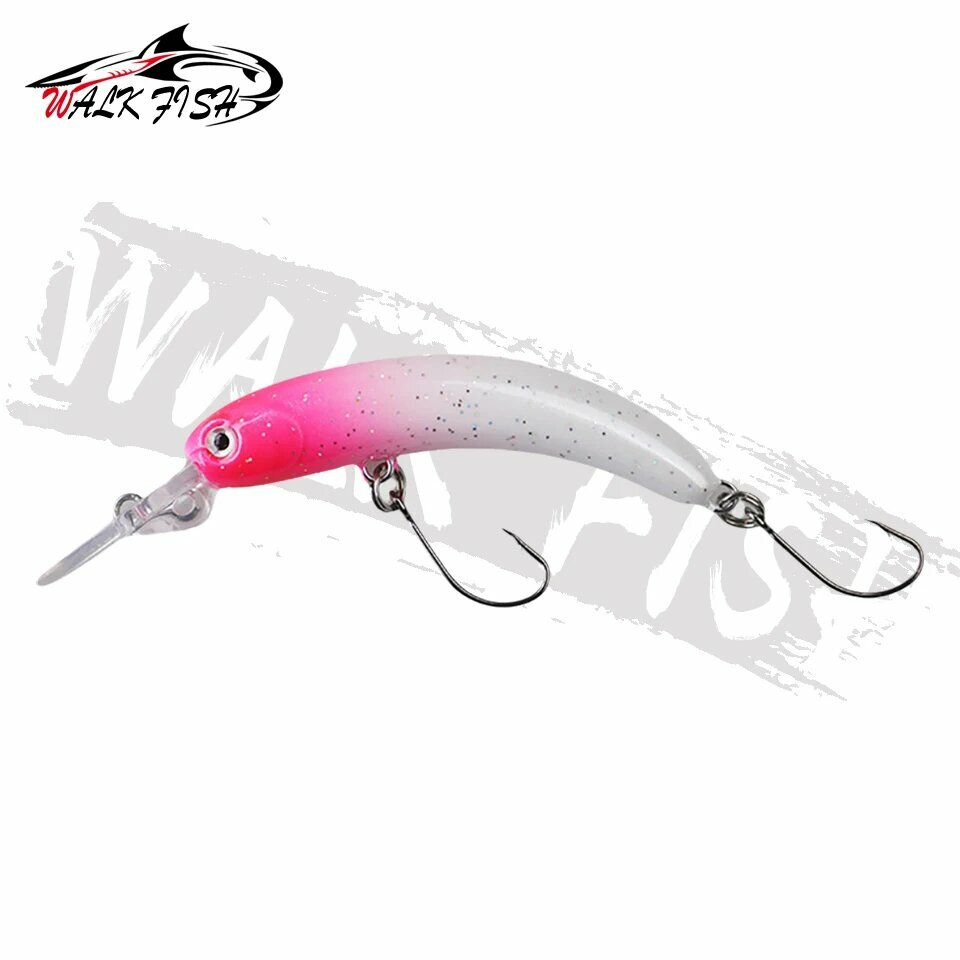 WALK FISH Воблер-минноу 6.7 см 4г Розовый, D 4