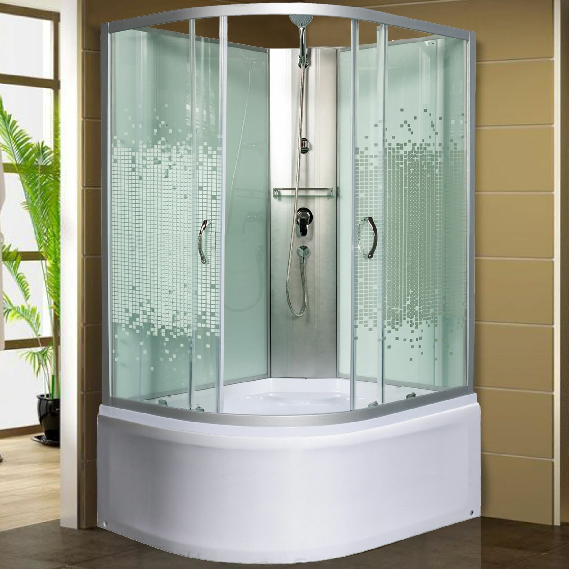Душевая кабина Мономах 100x80 XL Б/К 100/80/44 МЗ R