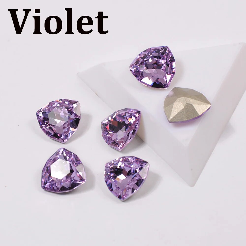 Кристал Элемент 4706 Триллиантные стразы 7мм, 12мм, Without Setting, Фиолетовый, 7mm-21pcs, Violet