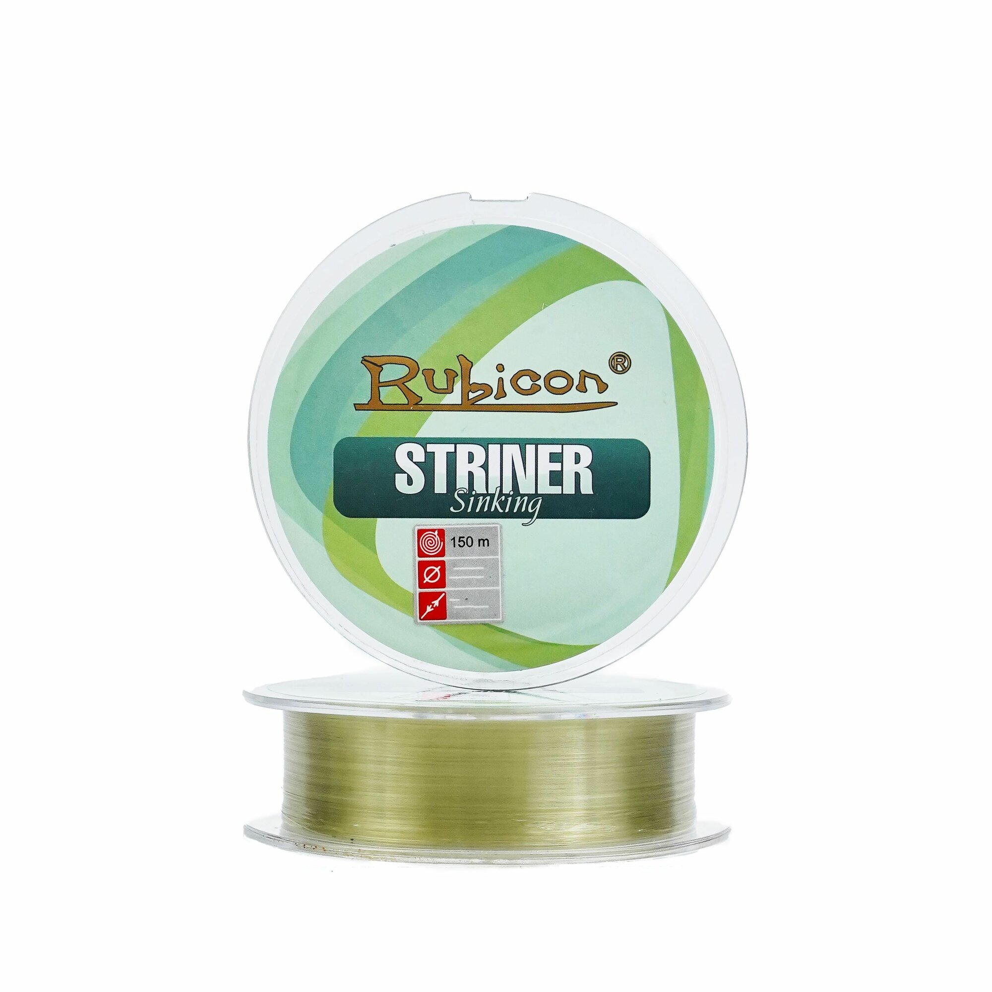 Монофильная леска для рыбалки RUBICON Striner Sinking 150 м 0,25mm (olive)
