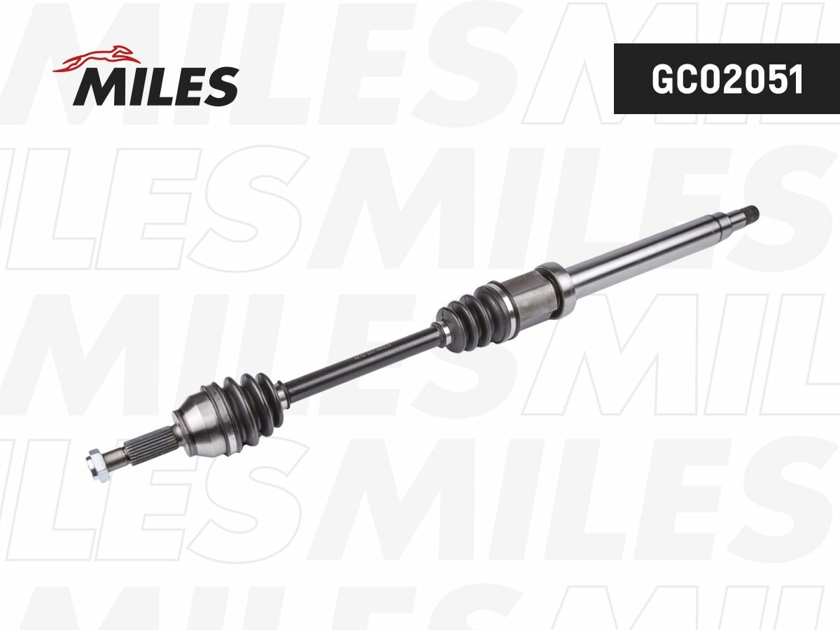 MILES Привод в сборе правый FORD FIESTA/FUSION 1.4TD 01-07 (ABS) (GKN 304538) GC02051