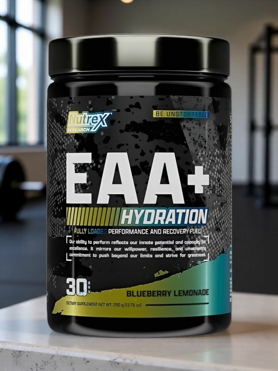 Аминокислотный комплекс Nutrex Аминокислоты Nutrex EAA+ Hydration ЕАА+ Гидрейшн 390 гр Черничный Лимонад