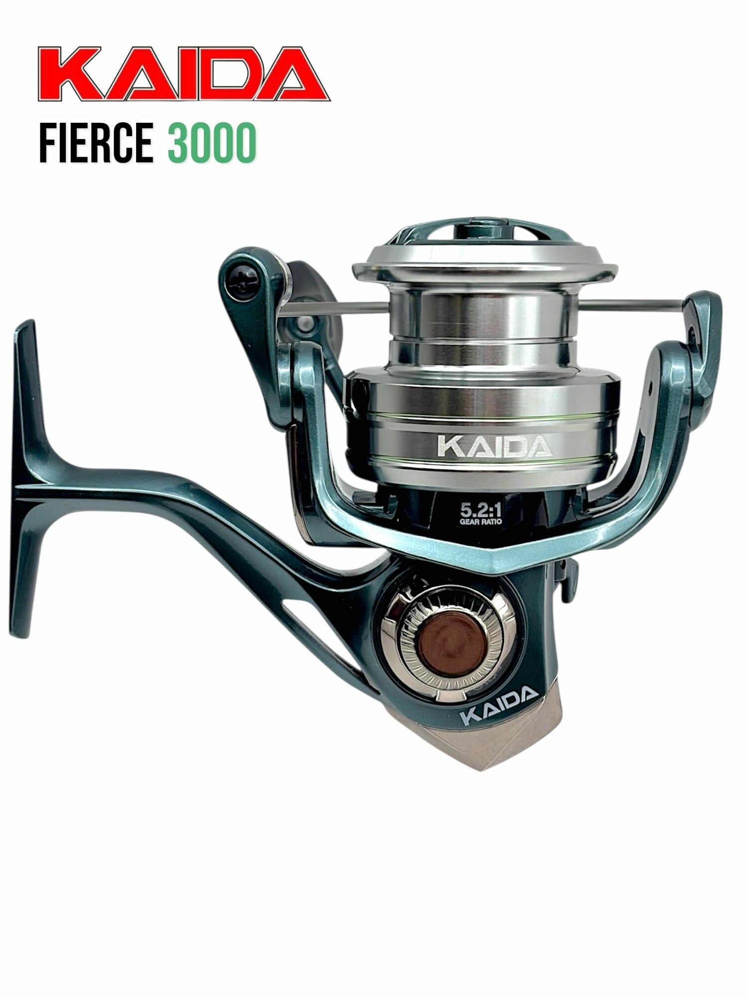 Катушка для спиннига Kaida Fierce 3000 5+1 на спиннинг, для удочки, донки кайда