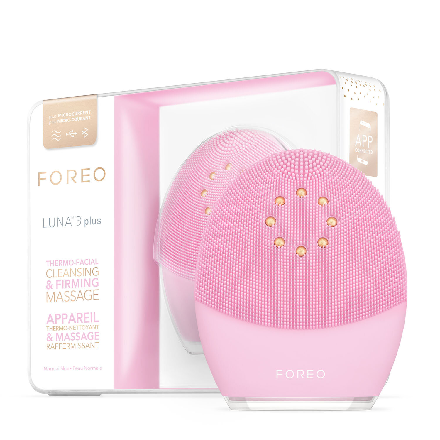 FOREO LUNA 3 plus Электрическая очищающая щетка с термотерапией для нормальной кожи