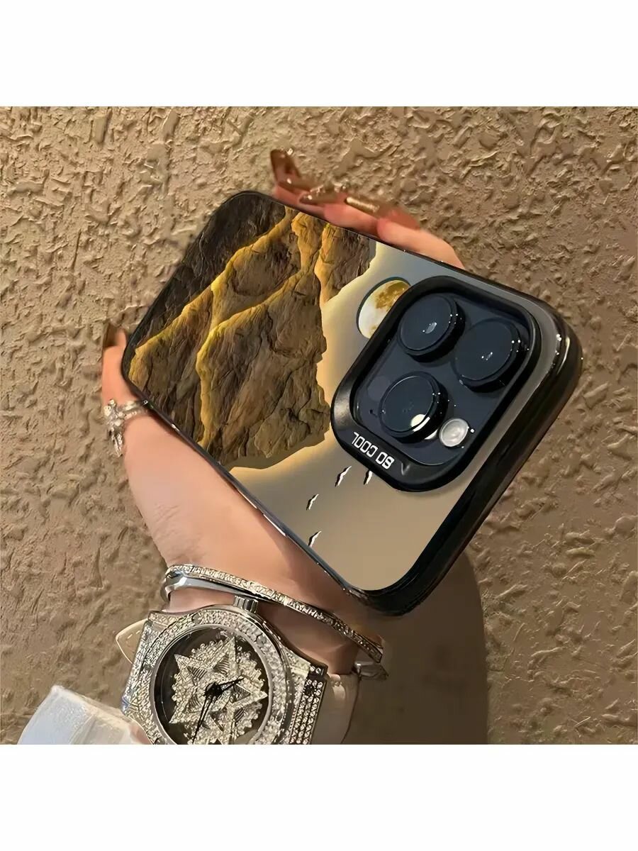 Чехол для iPhone 17 с рисунком горы силиконовый — фото 1