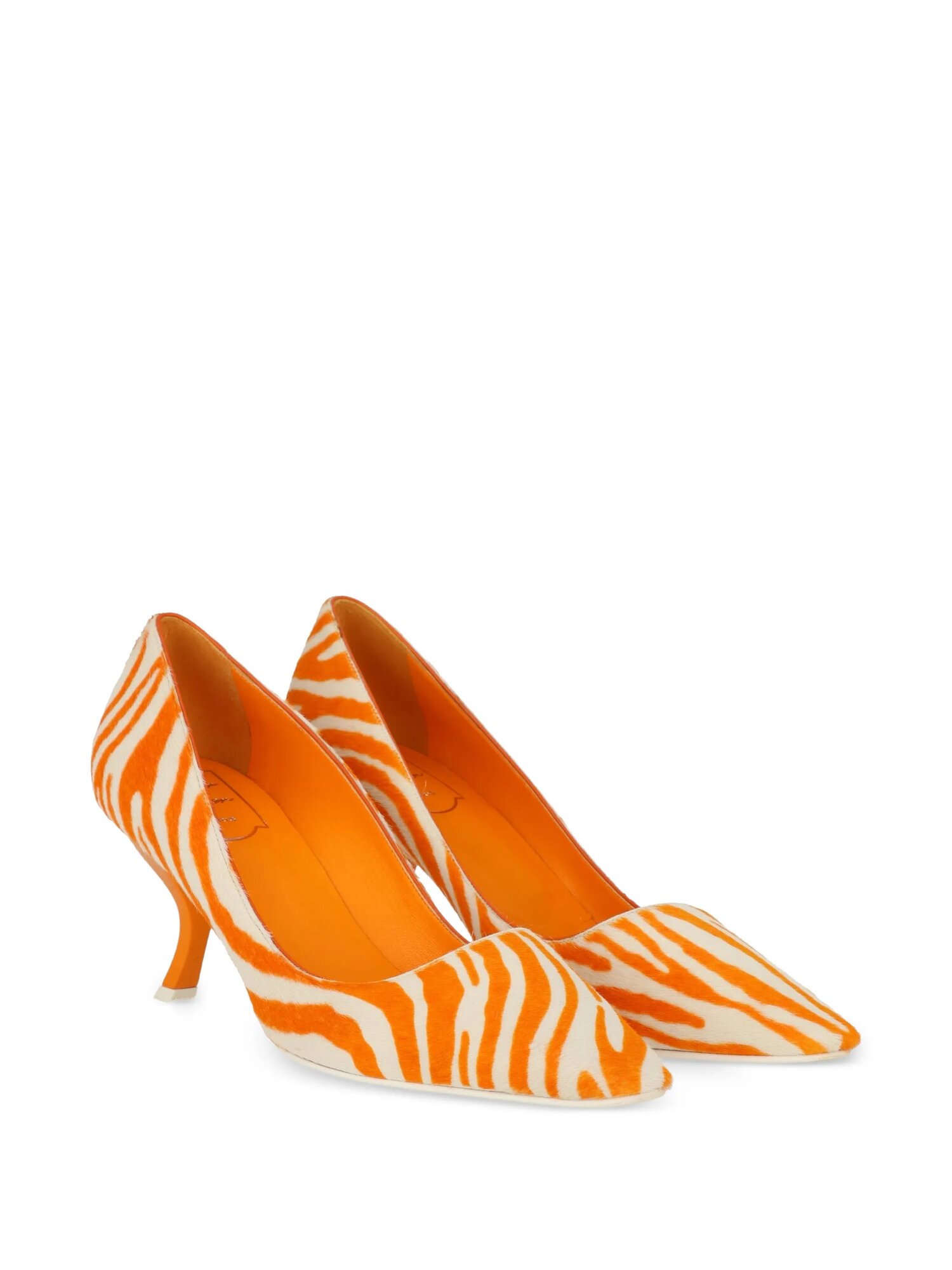 Туфли Roger Vivier Zebra heel pumps, размер 34,5, orange — фото 1