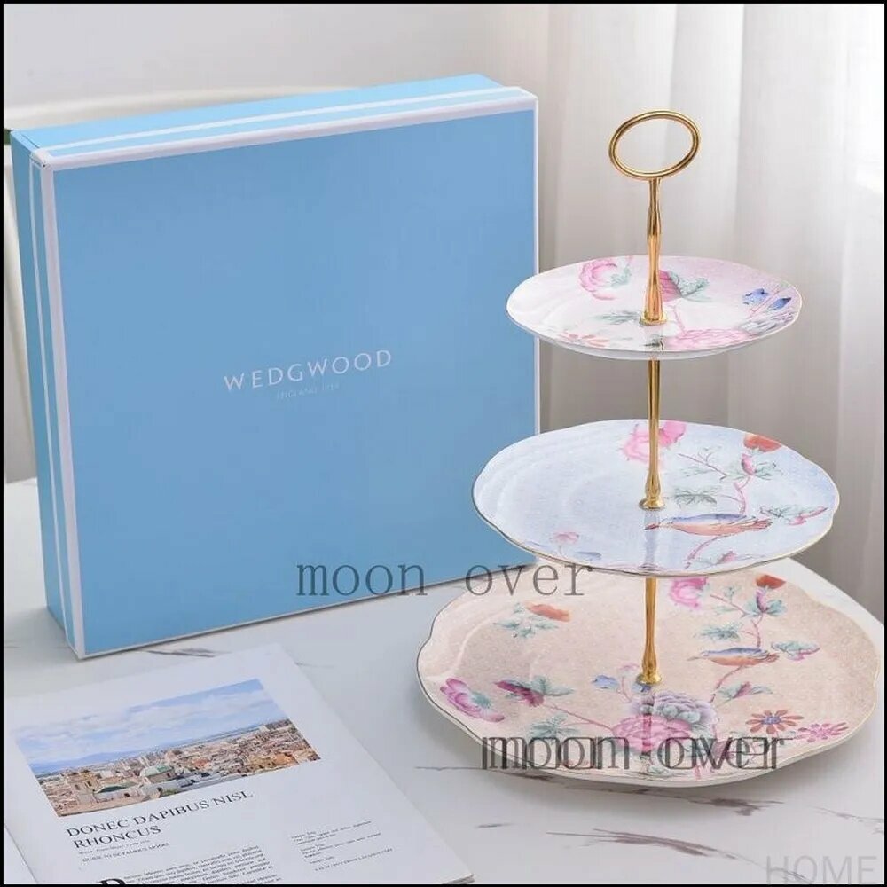 Wedgwood Тарелка десертная 2 шт светло-розовый