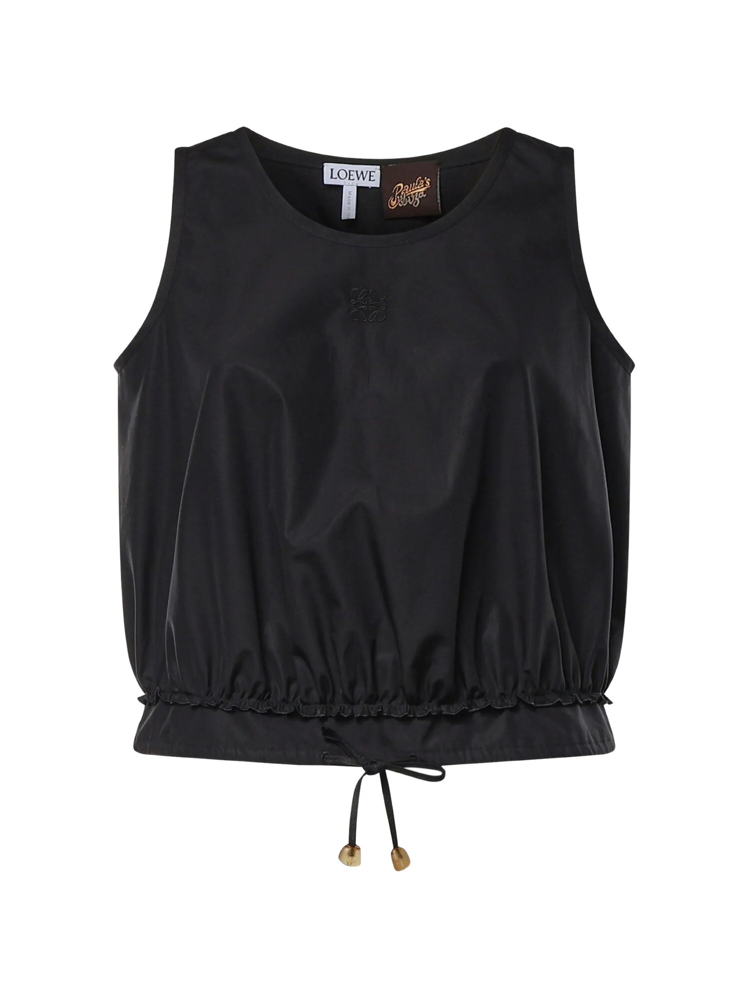 Топ Anagram-embroidered drawstring tank top