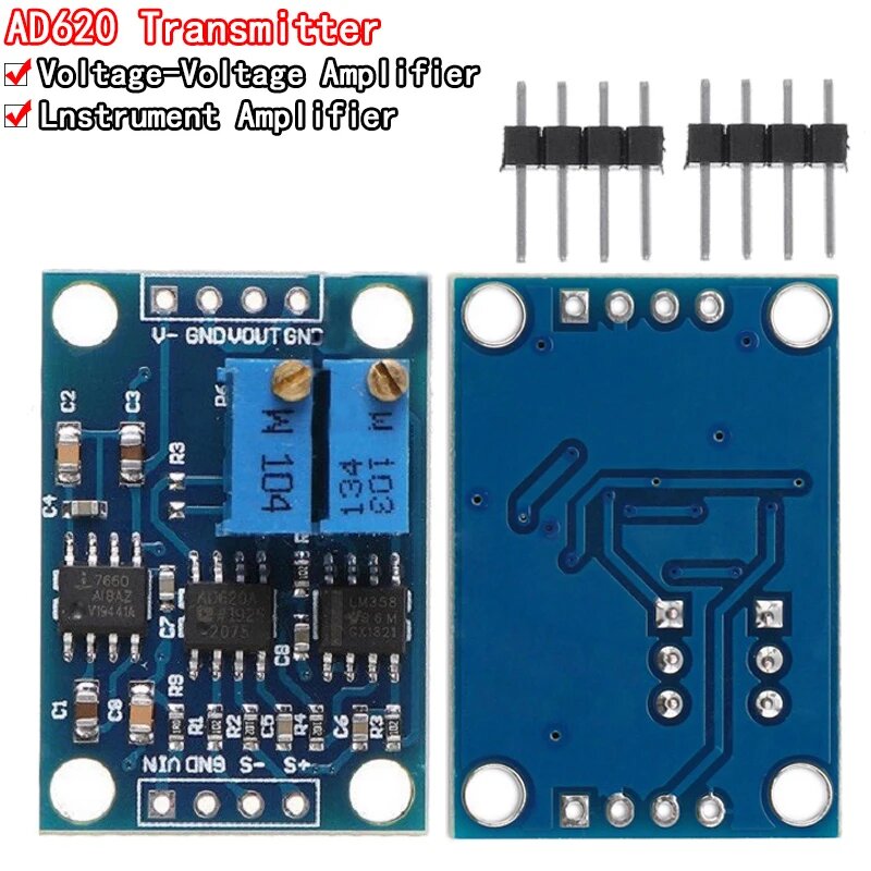 AD620 Microvolt усилитель напряжения 3-12В, 1PCS