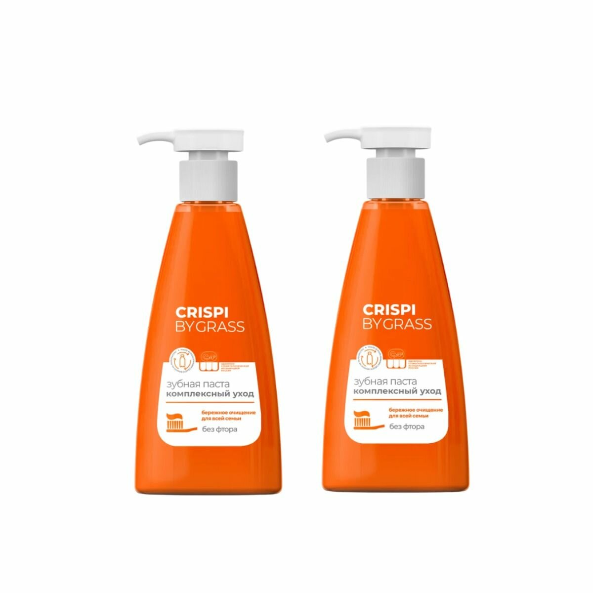 Grass Зубная паста Crispi Комплексный уход, 250 мл, 2 шт.