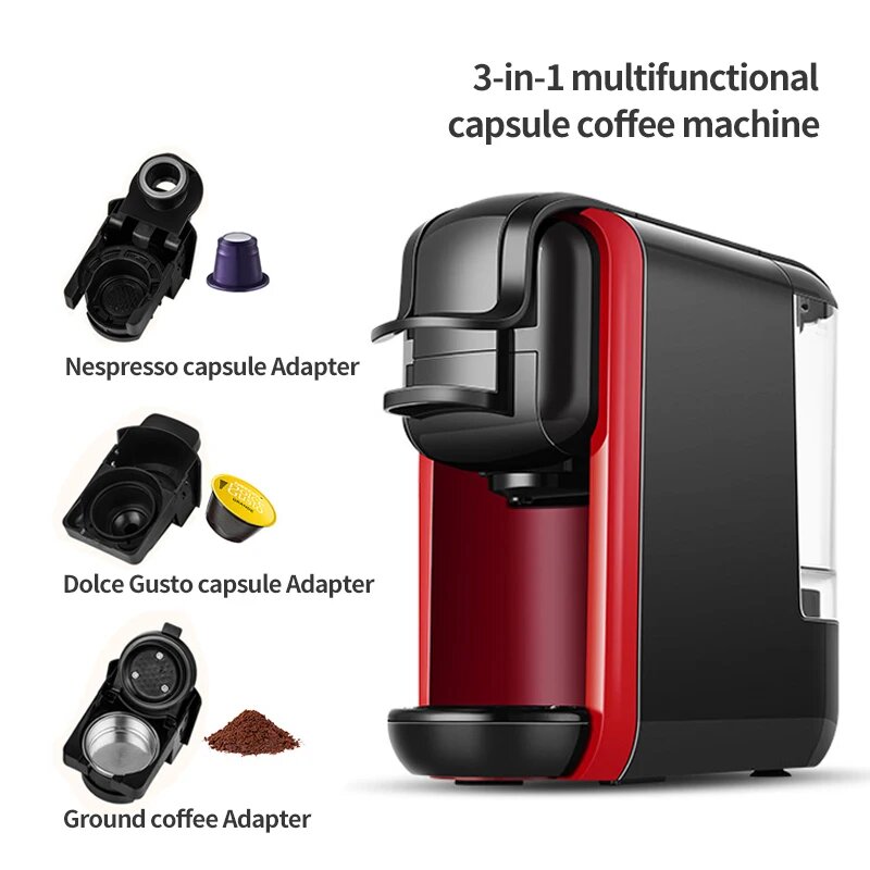 Капсульный кофеemaker 3 в 1 Эспрессо кофеemaker Американский кофеemaker Автоматический кофеemaker 19Bar