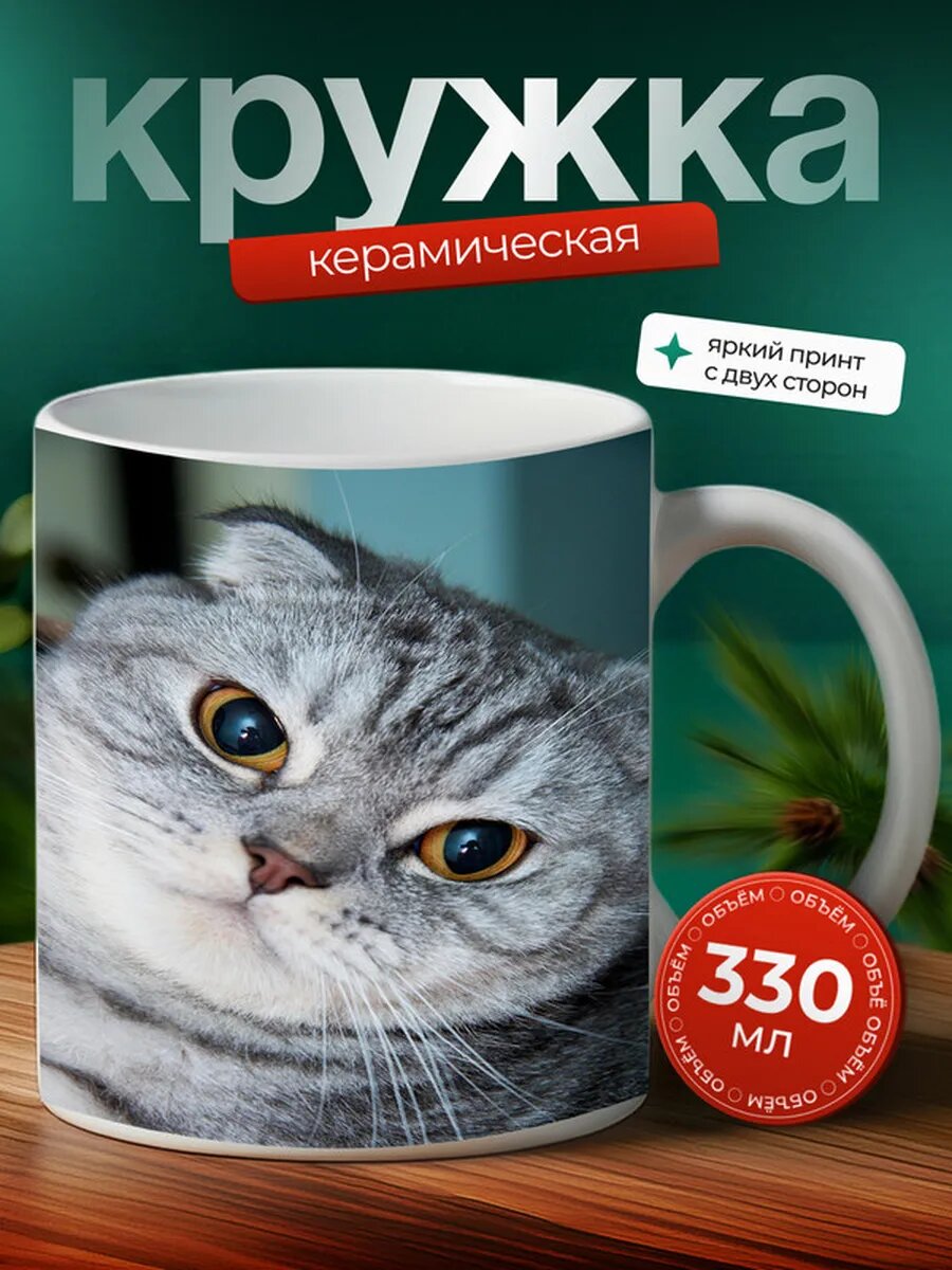 Кружка Кельтская короткошерстная кошка 37,