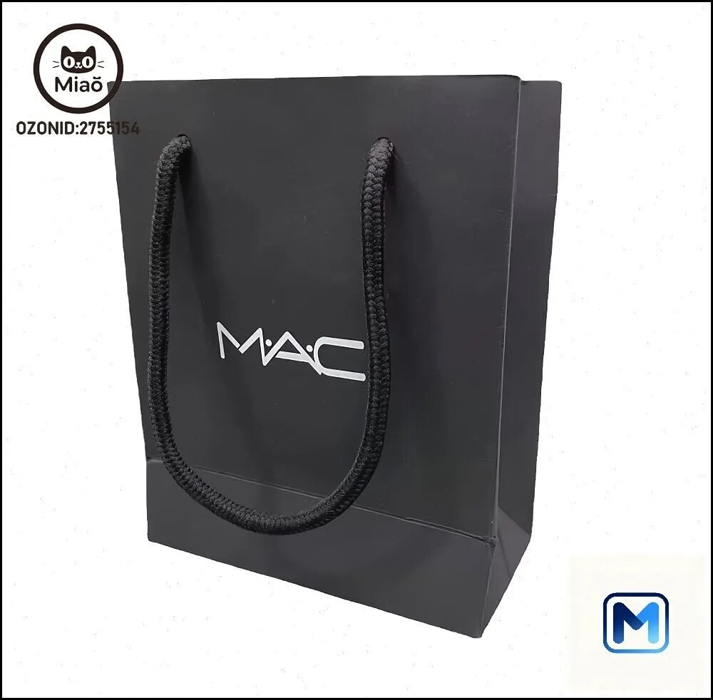 Подарочный пакет MAC 15x8x20 см для подарков на День Святого Валентина и День Рождения, 1 шт.