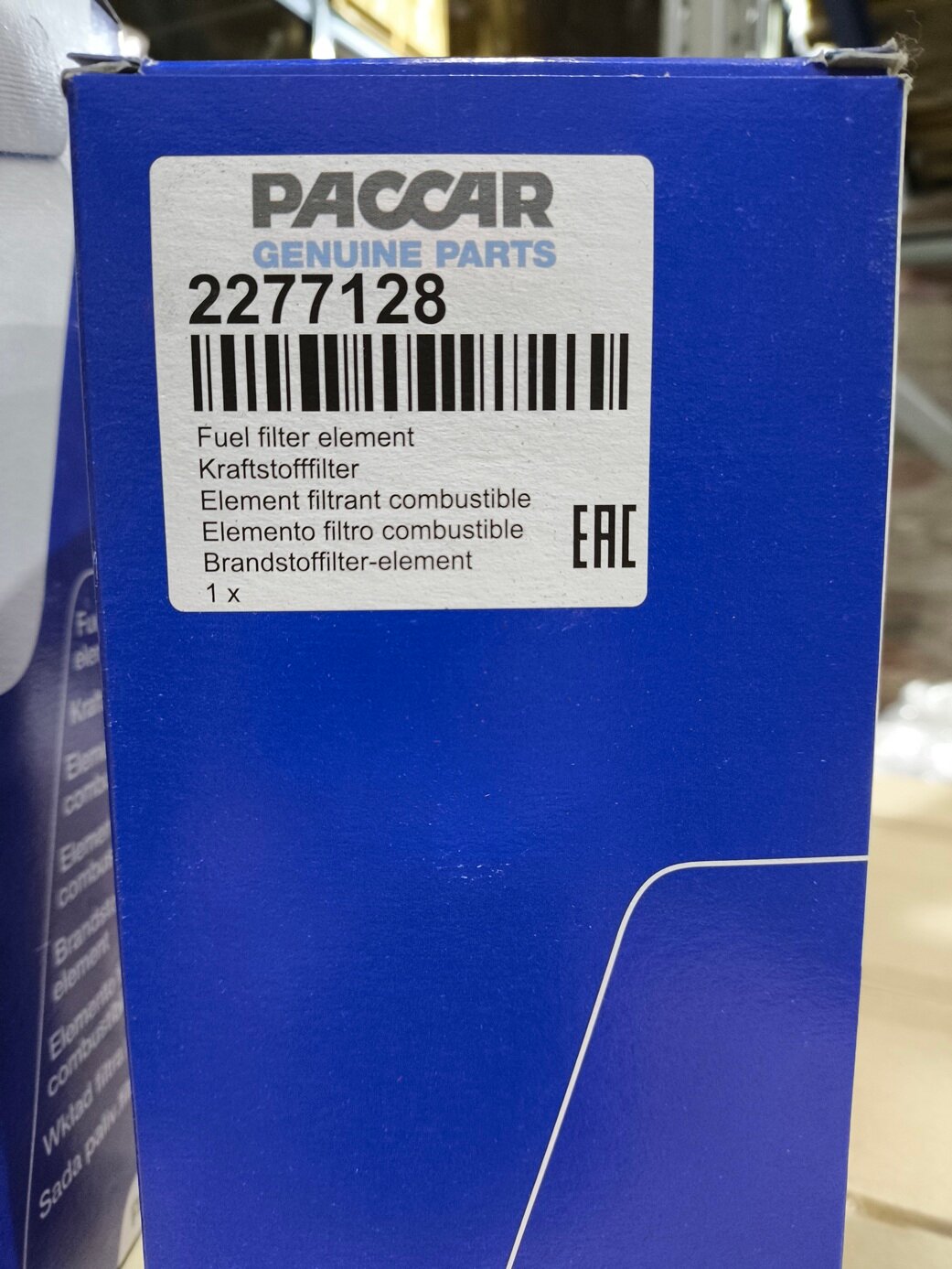 Фильтр топливный PACCAR 2277128 DAF EURO6, для XF 106, дизель, короткий