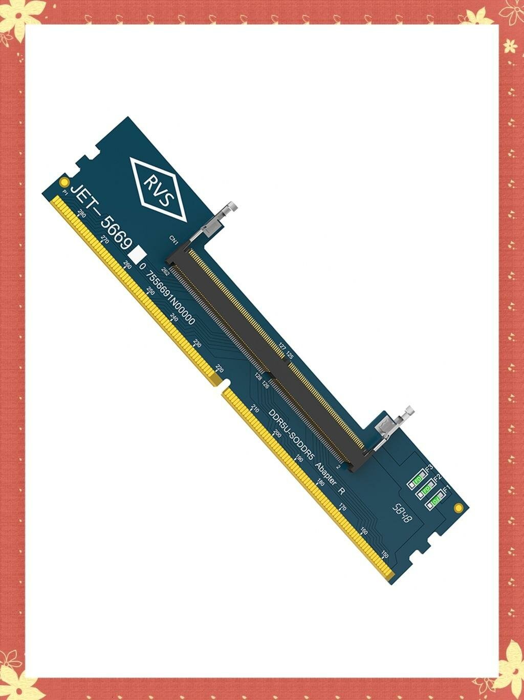 Адаптер DDR5 U-DIMM к SO-DIMM