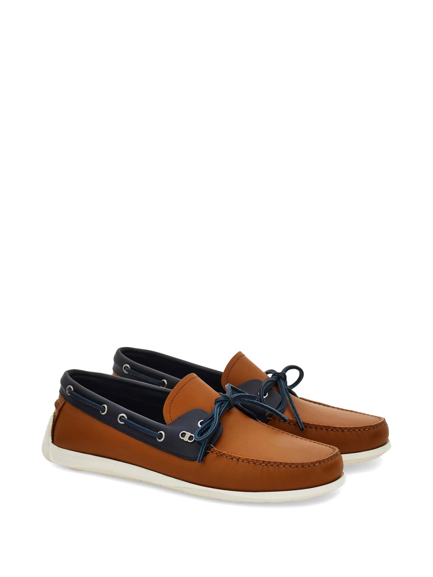 Лоферы Salvatore Ferragamo Boat loafers, размер 42.5, brown — фото 1