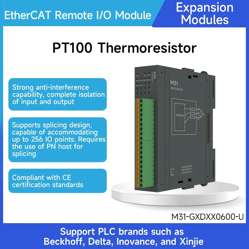 Модуль распределенного ввода-вывода EtherCAT EBYTE M31-U-CAT M31-GXDXX0600-U