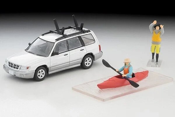 Лимитированная модель автомобиля NEO LV-N328b Forester Custom с фигуркой TOMYTEC 1:64