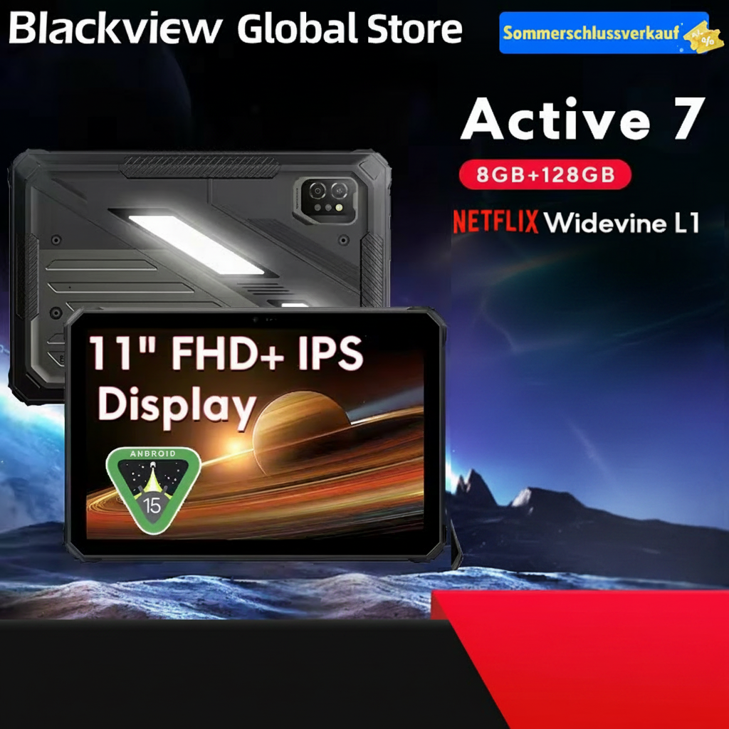Планшет Blackview Active 7, 11", 8/128ГБ, Wi-Fi, Android — фото 1