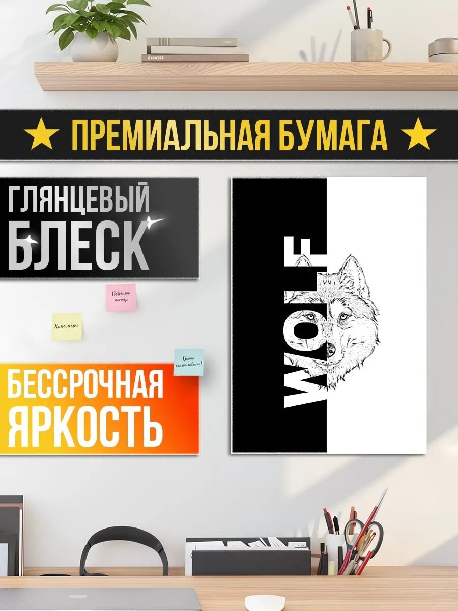 Постер на стену Wolf Волк — фото 1