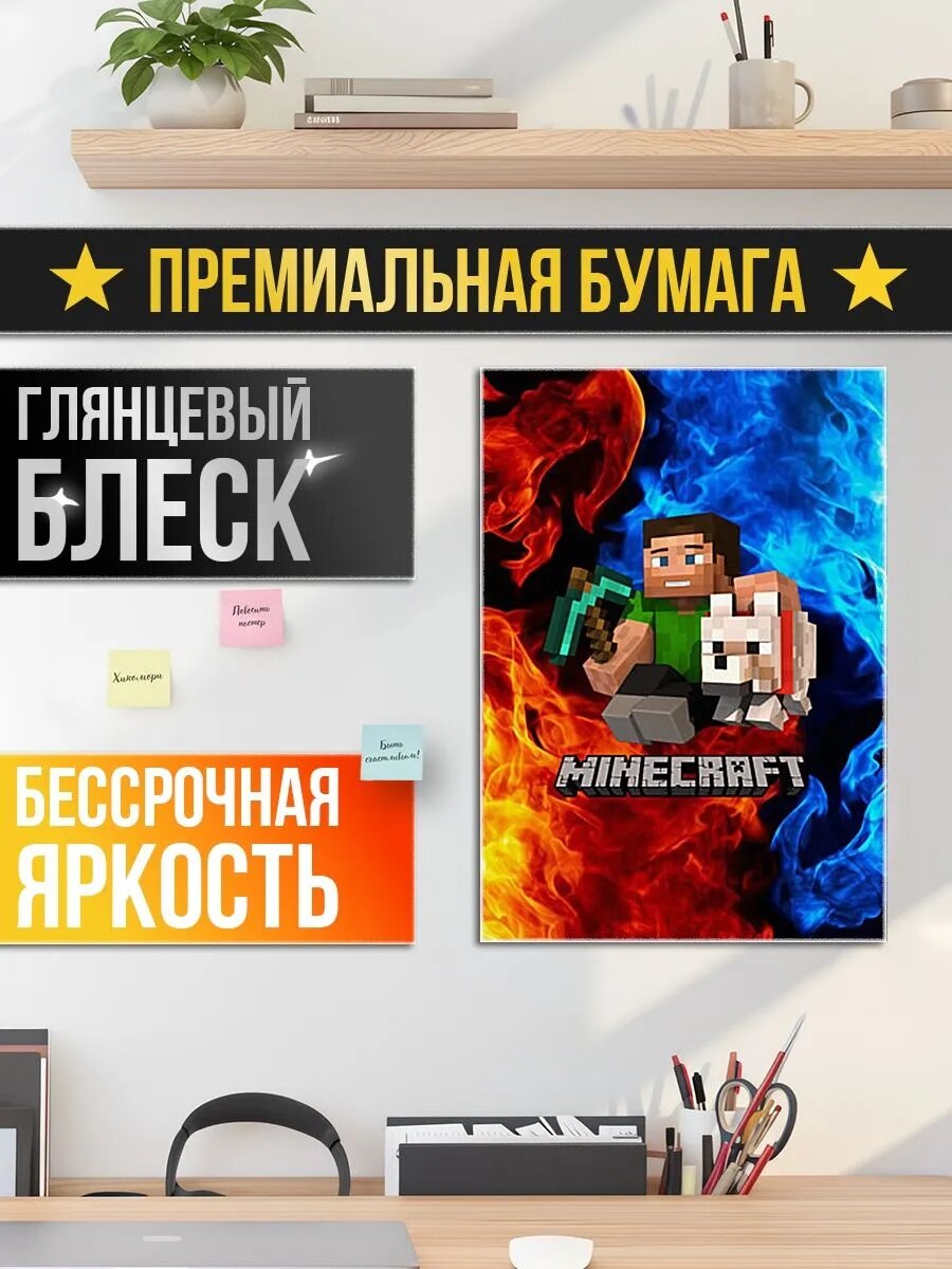 Постер на стену Minecraft — фото 1