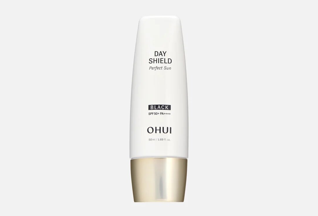 OHUI Day shield perfect sun black Солнцезащитный крем для лица SPF 50+ PA++++ 50 мл