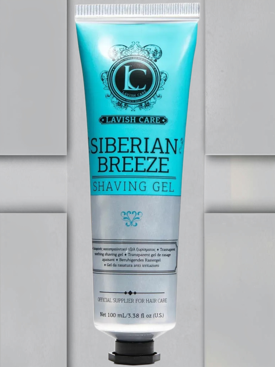 LAVISH CARE Гель для Бритья Успокаивающий SIBERIAN BREEZE (сибирский бриз), 100 мл