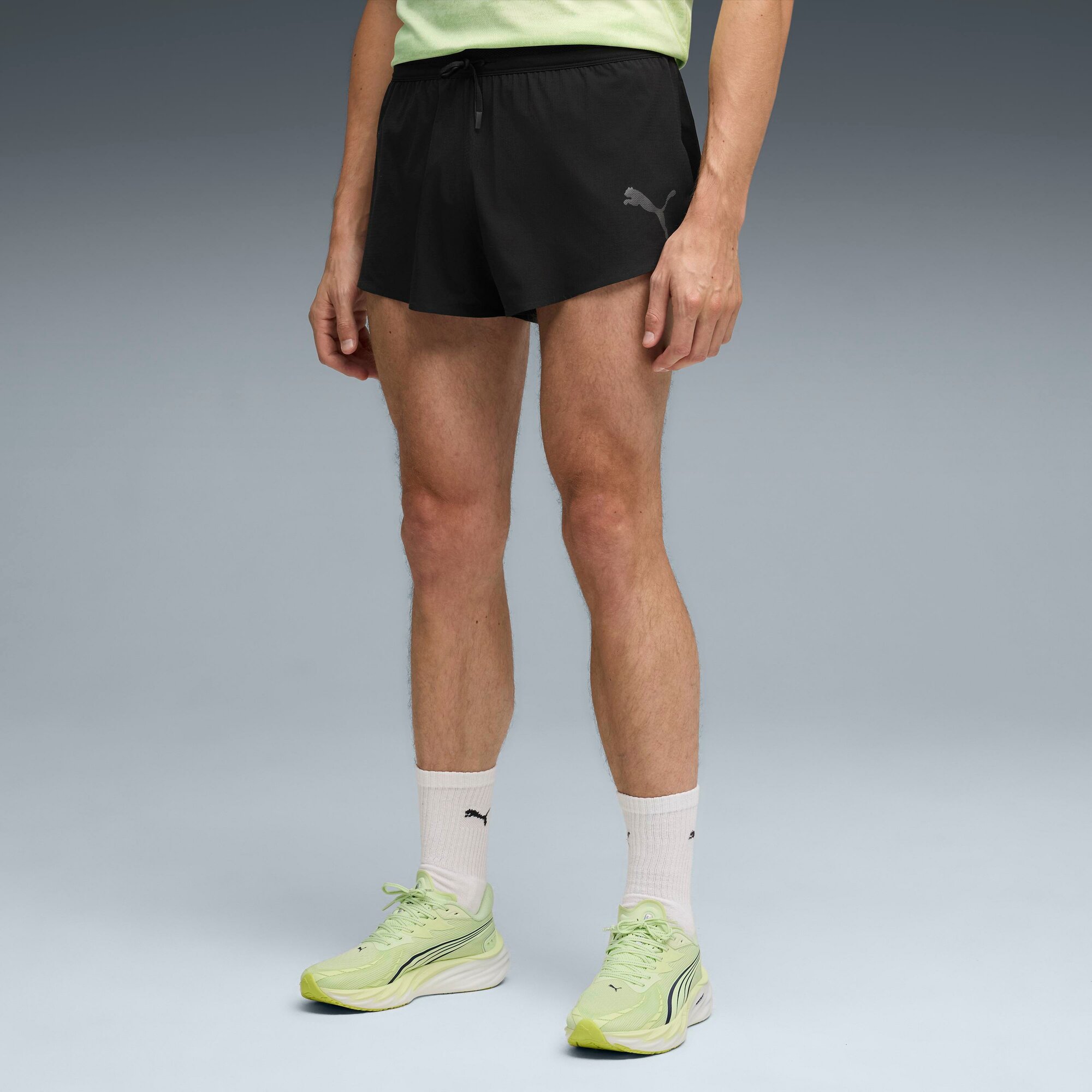 Шорты PUMA LIGHTSPEED UW 2 SPLIT SHRT, размер S, черный