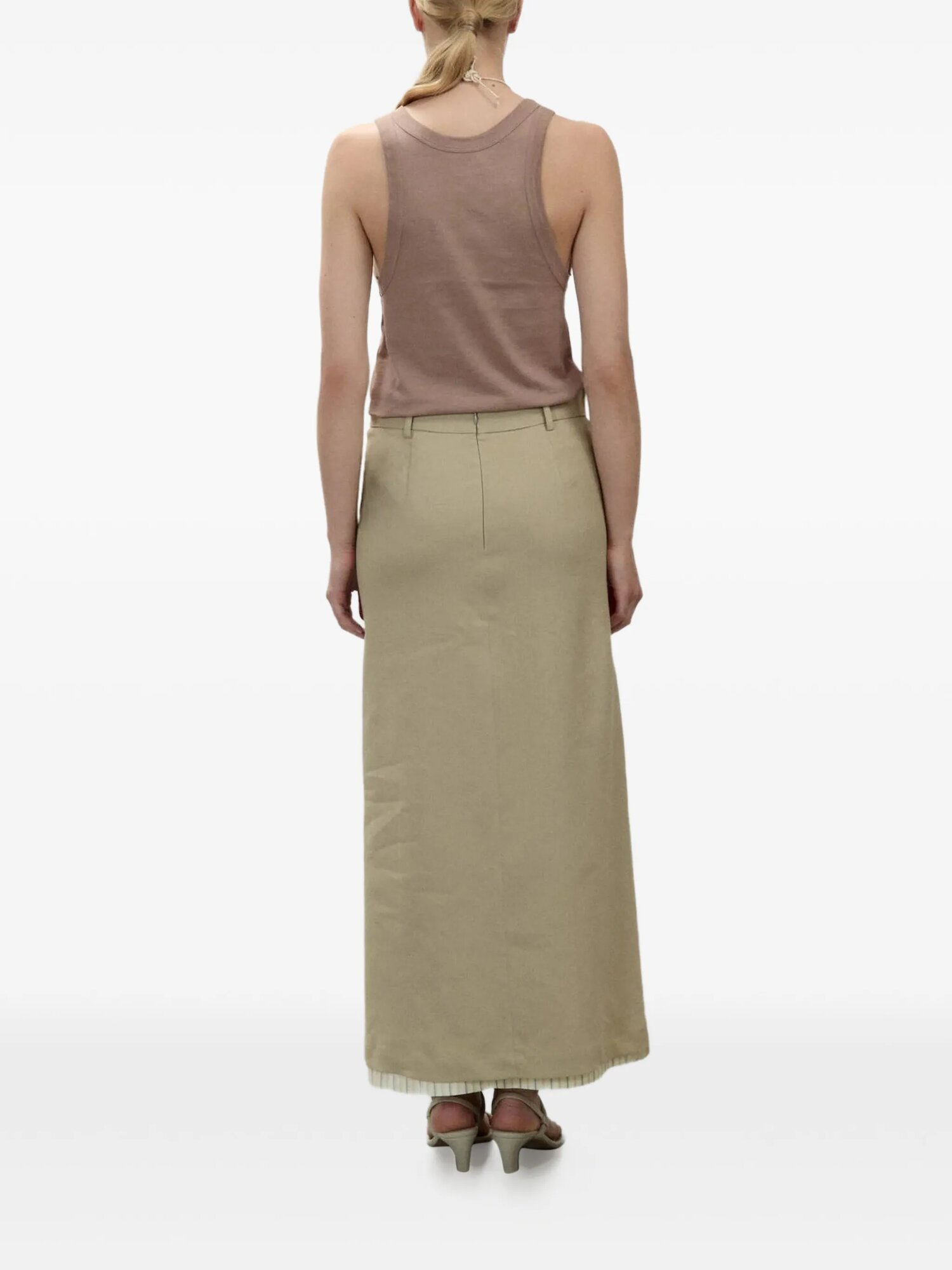 Юбка Alysi Layered front-slit maxi skirt, размер 42 — фото 1