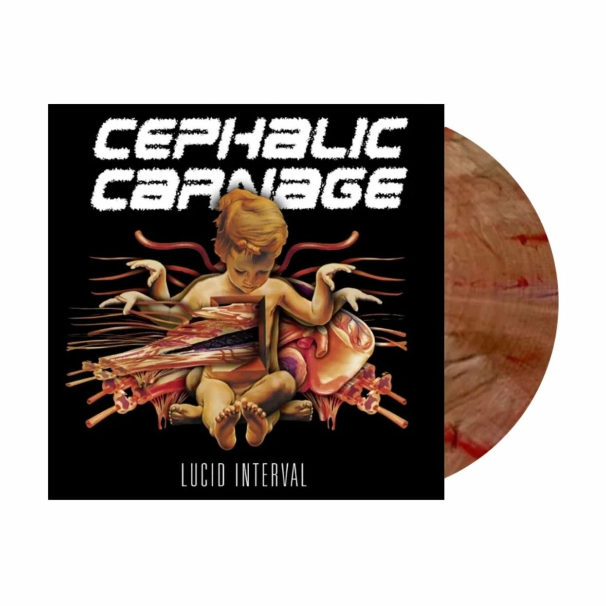 Виниловая пластинка Cephalic Carnage - Lucid Interval, Vinyl, LP, Custom "Happy Meal" Marble /> New