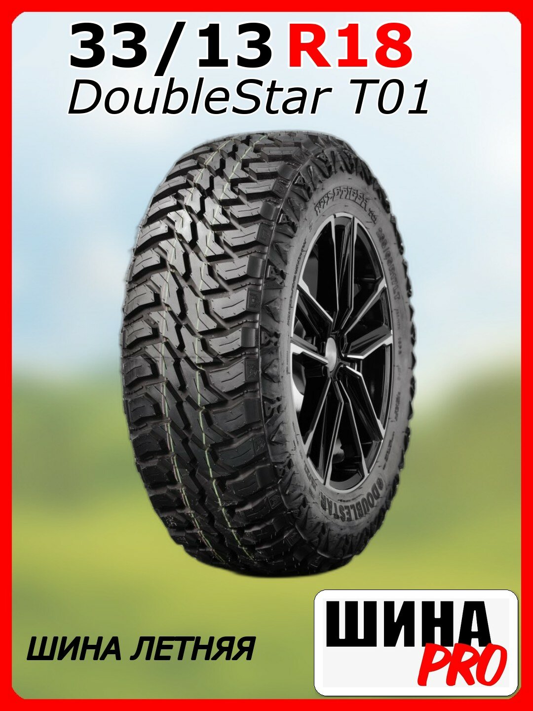 Шина летняя DoubleStar 33/12.5/18 Q 118 T01 для легковых автомобилей 1QM33120018E4JABDY