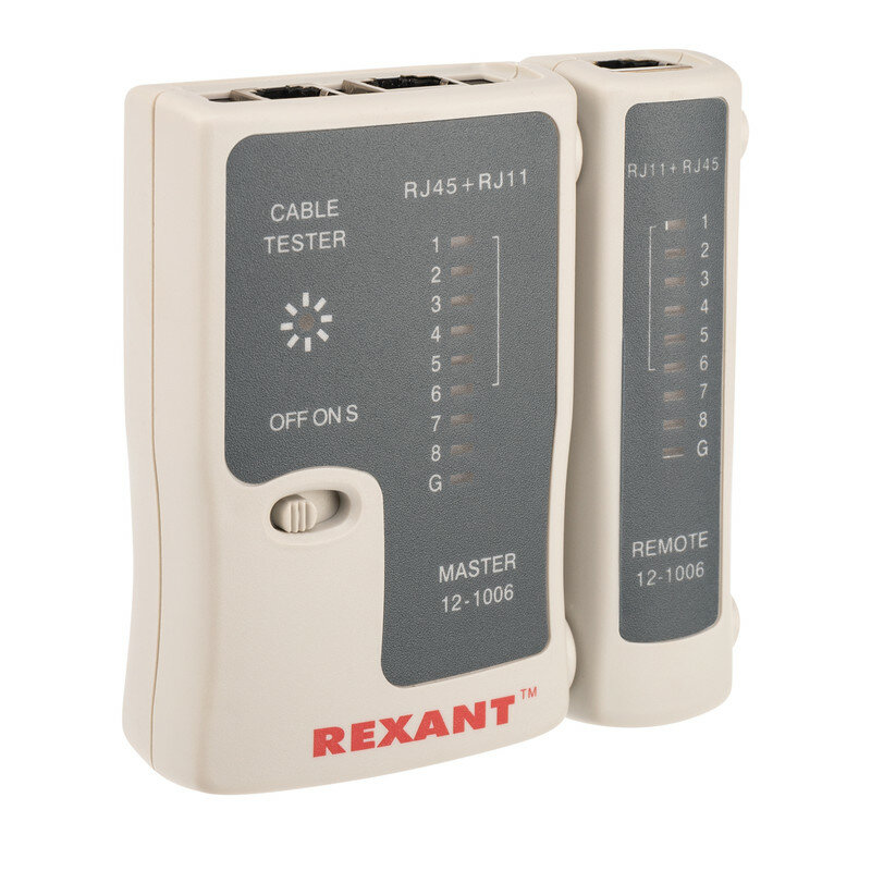 Rexant Тестер Кабеля RJ-45+RJ-11 /ht-c004/ /tl-468/ 12-1006 .
