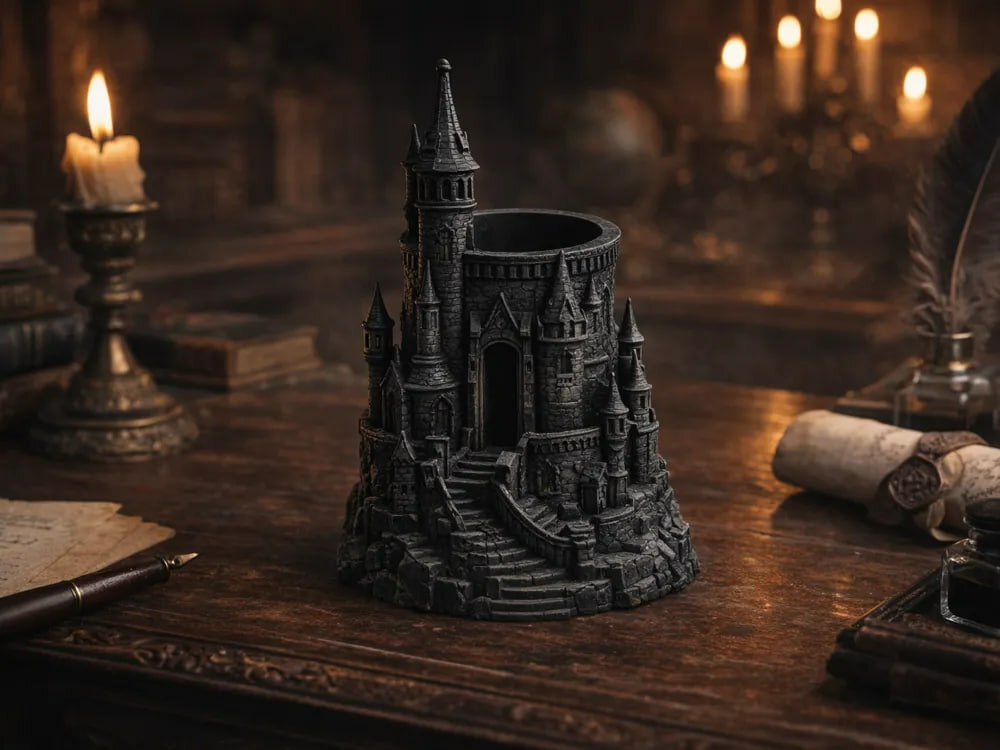 Подставка-карандашница "Хогвартс Hogwarts" для канцелярии, ручек, карандашей
