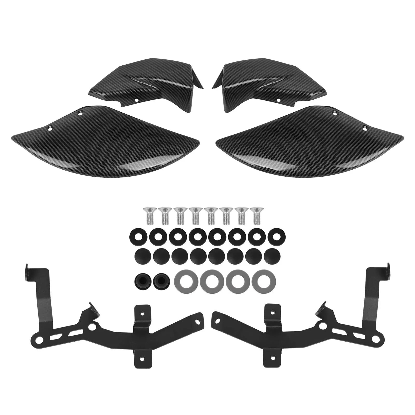 Для мотоциклов KAWASAKI Z900 Z 900 2020 2021 2022 2023 2024: Воздуховоды, Carbon Fiber pattern