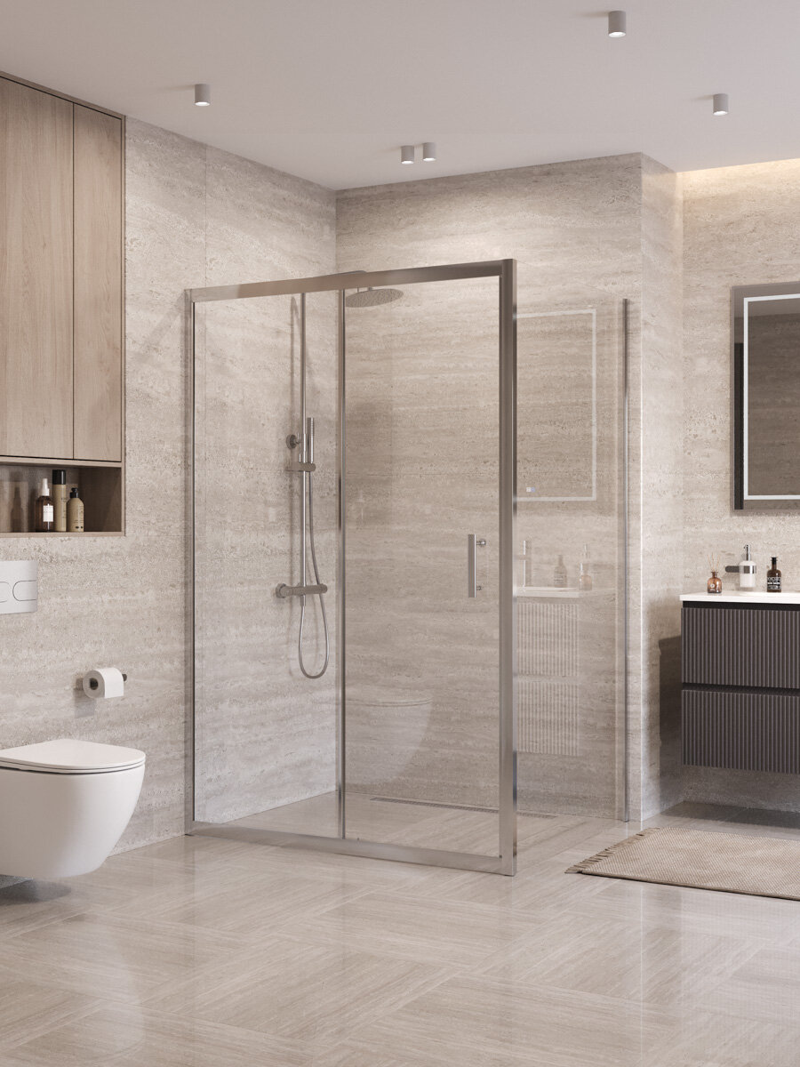 Душевой уголок BelBagno UNO-195-AH-1-120/100-C-Cr