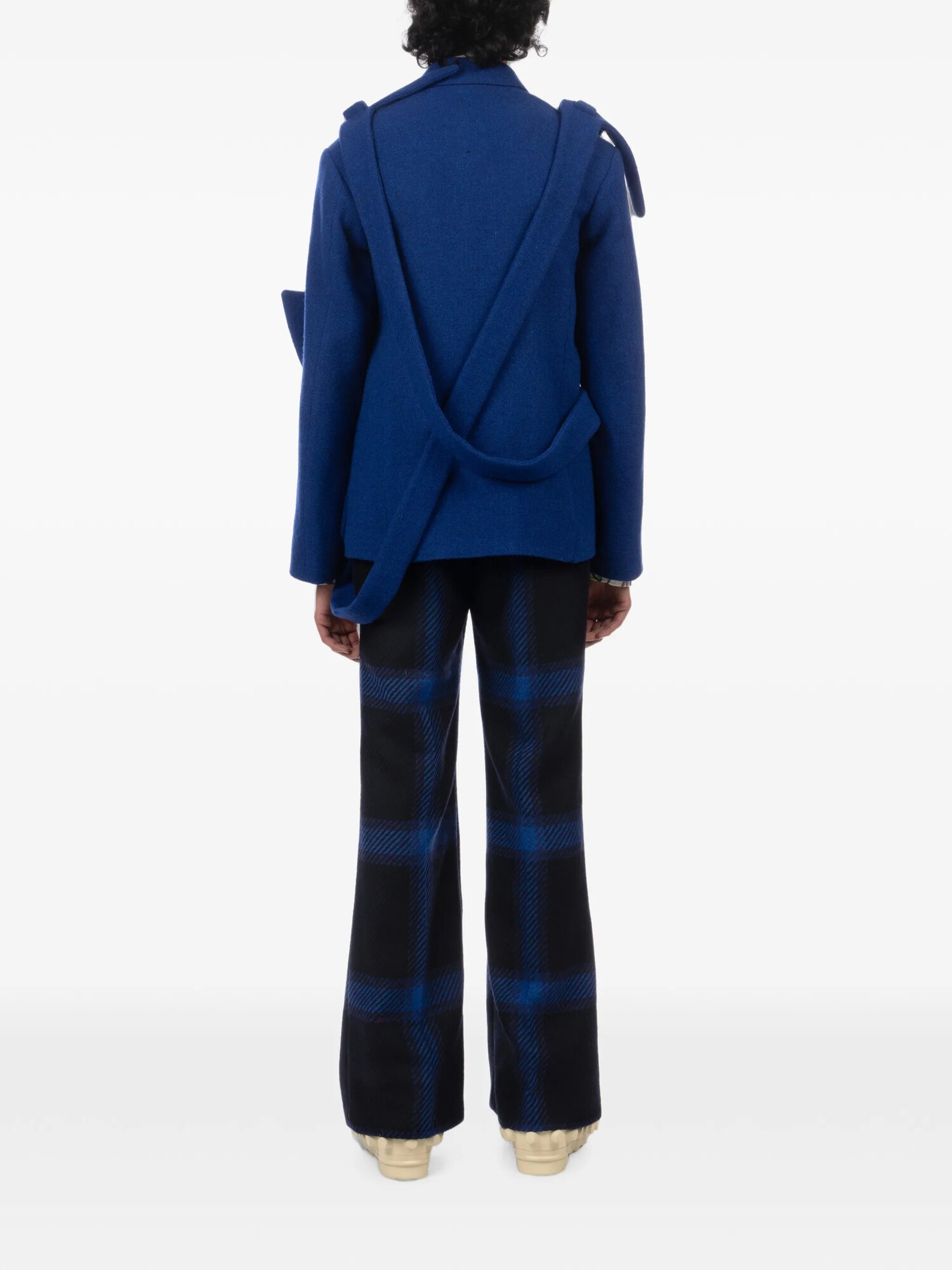 Пиджак Walter Van Beirendonck Alien boxy deconstructed blazer, размер 48, синий — фото 1