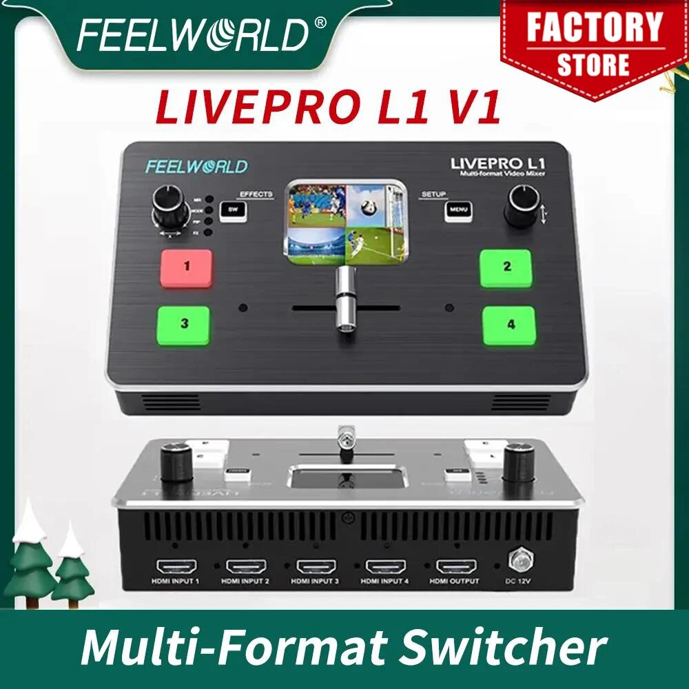 FEELWORLD LIVEPRO L1 4хHDMI Видеомикшер