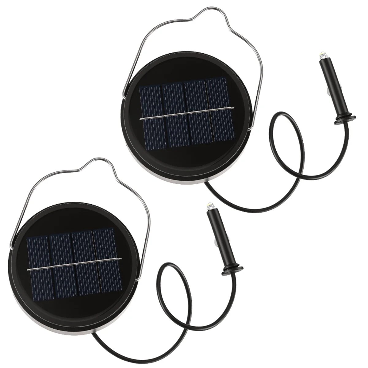 Солнечные фонари на батарейках 2 шт, LED