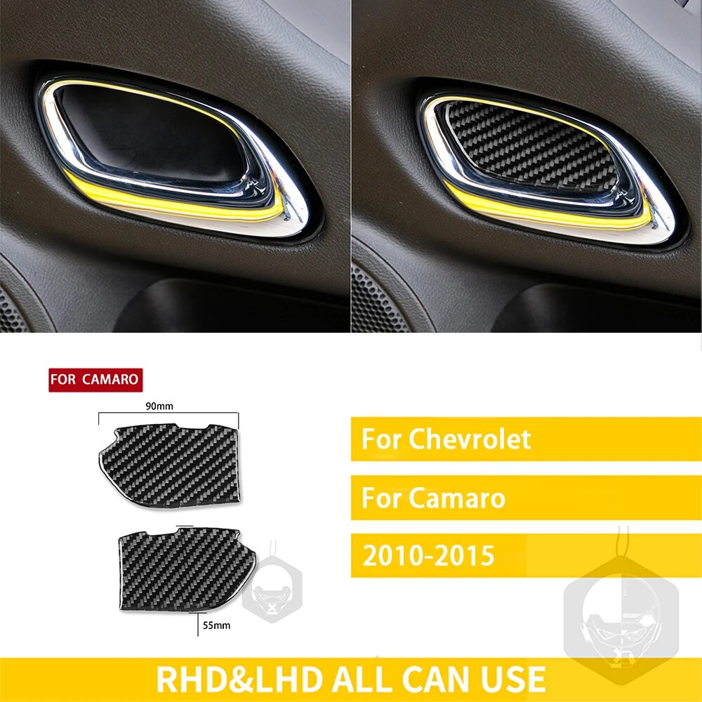 Для Chevrolet Camaro 2010 2011 2012 2013 2014 2015, аксессуары для автомобиля, интерьер из углеродного волокна, полная защита, наклейка, модифицированная