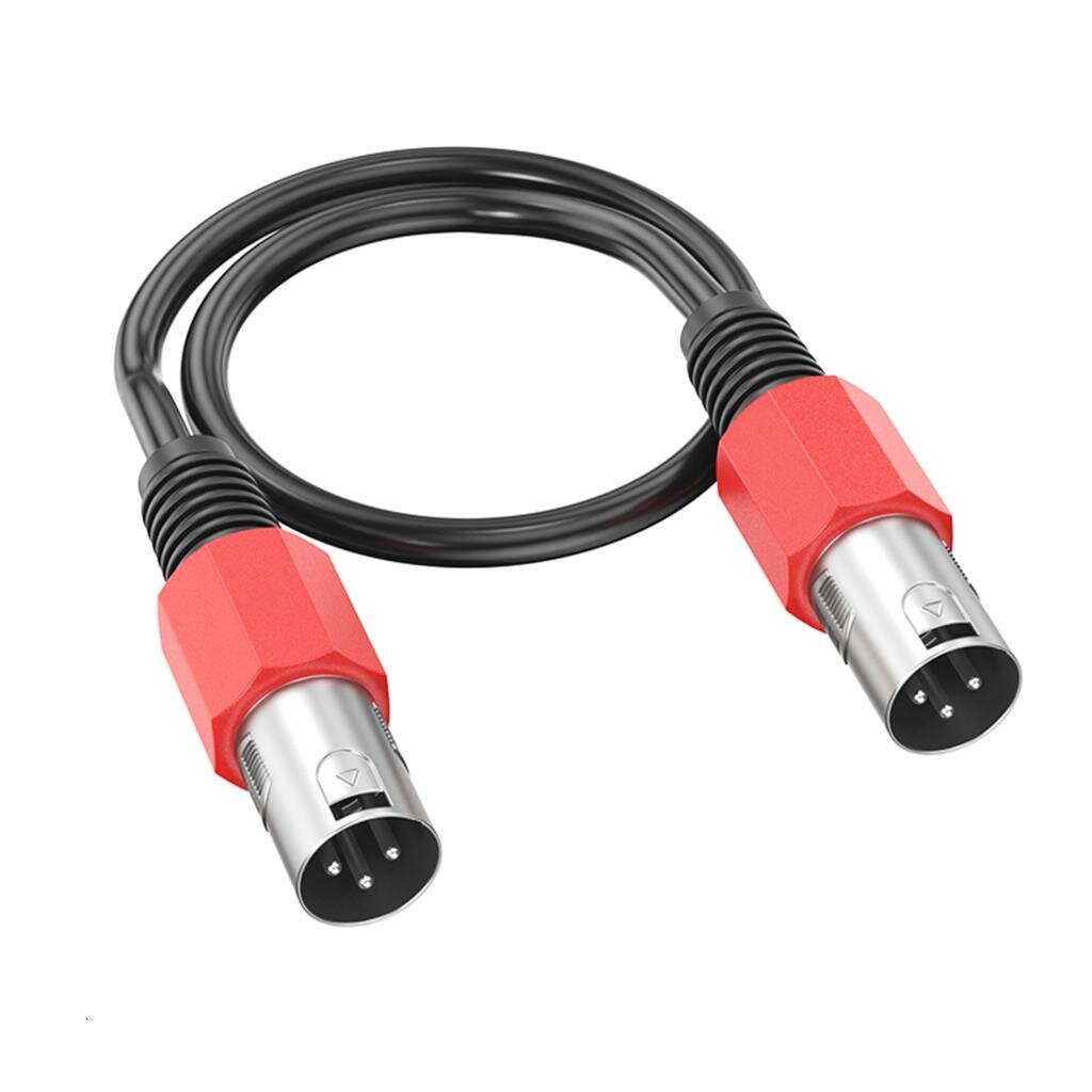 Микрофонный кабель 3Pin, красный - 10m