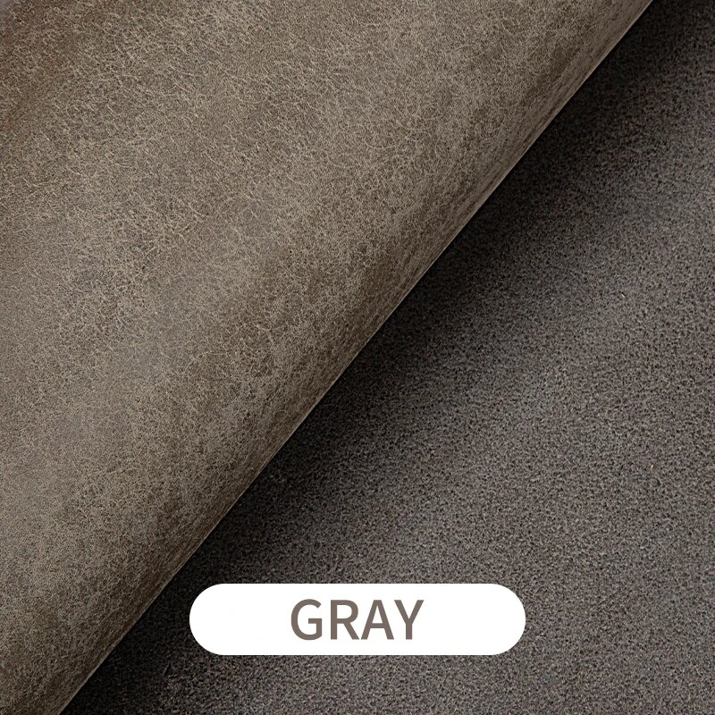 Винтажная матовая яловая кожа WUTA 1/3/5 кв. футов Серый, 1 sq. ft(1.0mm thick), Gray