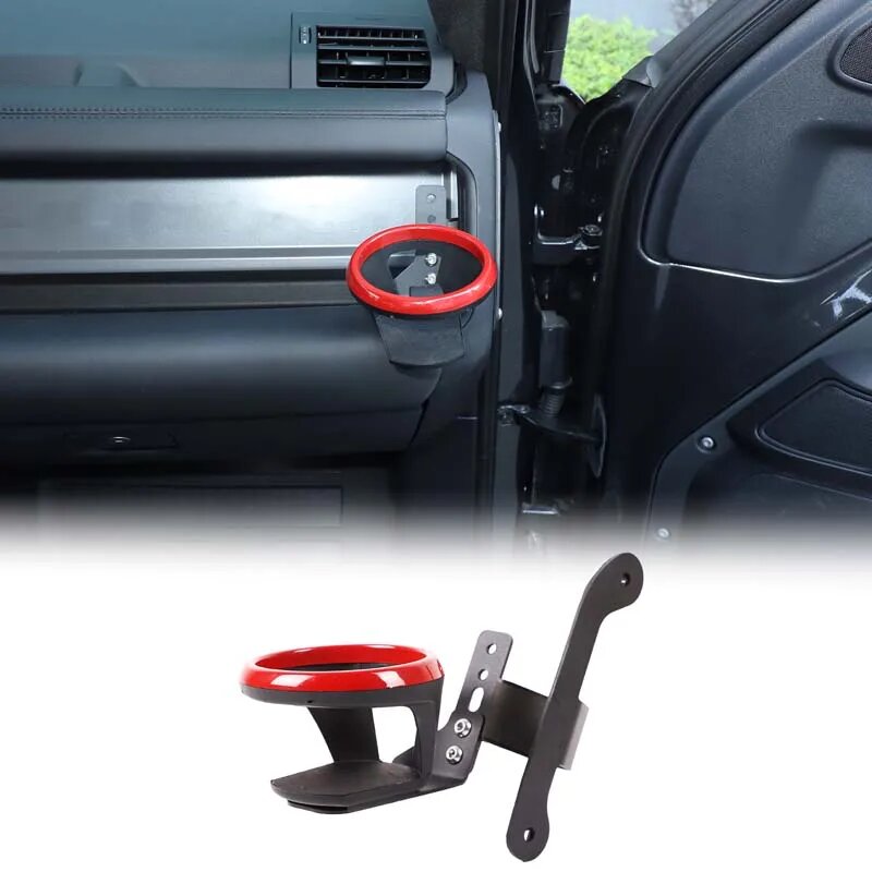 Для Land Rover Defender 90 110 130 2020-2026: Держатель для стаканов/напитков и телефона Right-Red