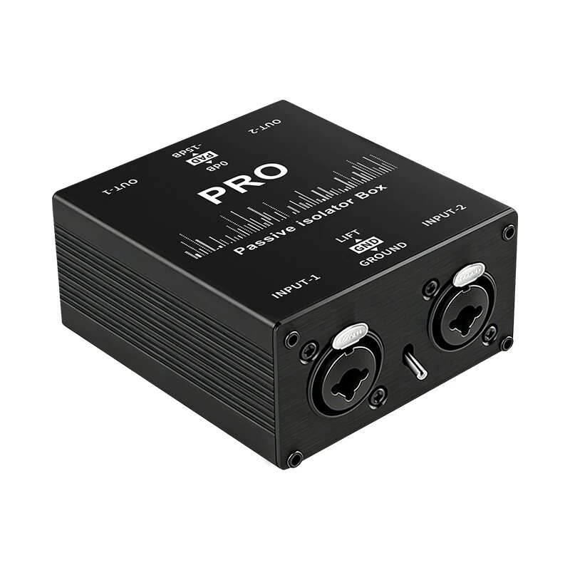 TITAK 2-канальный XLR аудиоизолятор, 3Q with shell
