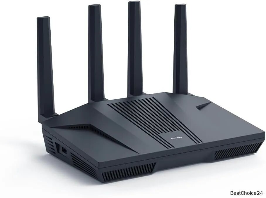 Игровой высокоскоростной WiFi 6 роутер GL.iNet GL-MT6000 (Flint 2) для беспроводных сетей, оснащенный двумя портами Ethernet 2,5 Гбит/с (китайская версия)