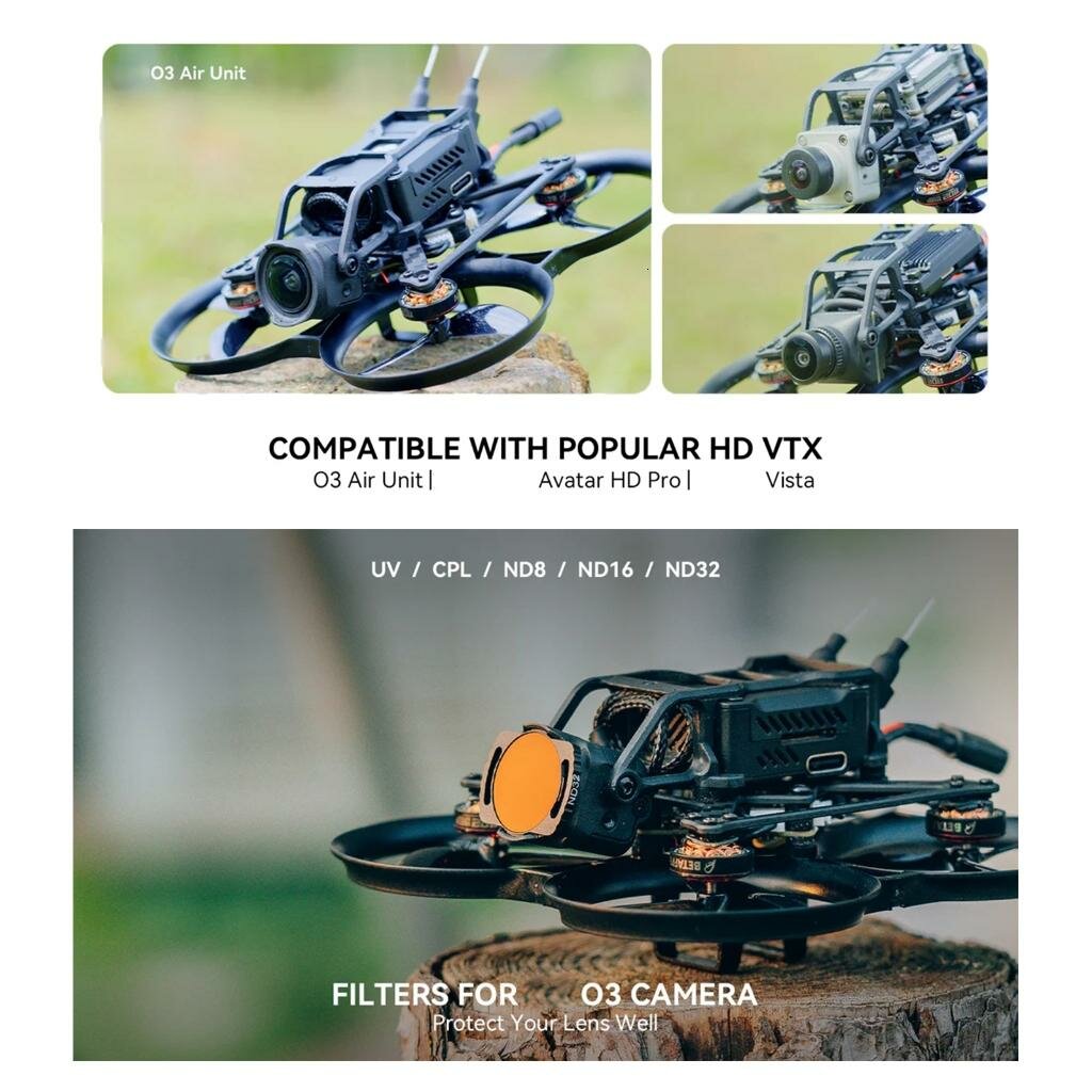 Комплект рамы Air Brushless Whoop, Черный - Одиночный стеллаж