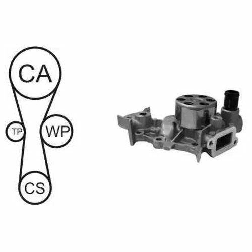 Комплект (ремень + ролик + водяной насос + 2 болта) Airtex WPK181801 для Renault Clio I, II, Kangoo, Twingo I