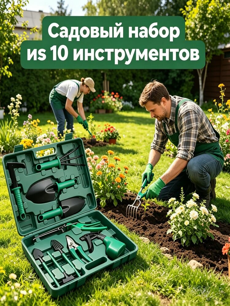 Набор садовых инструментов,1шт