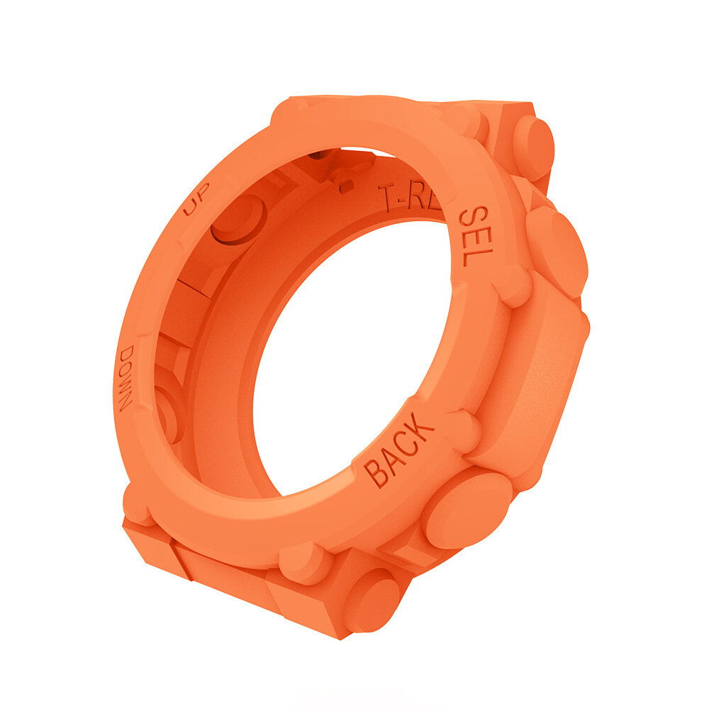 Оранжевый силиконовый чехол для часов Amazfit T-Rex 3/T-Rex 3 Pro - яркий чехол для часов