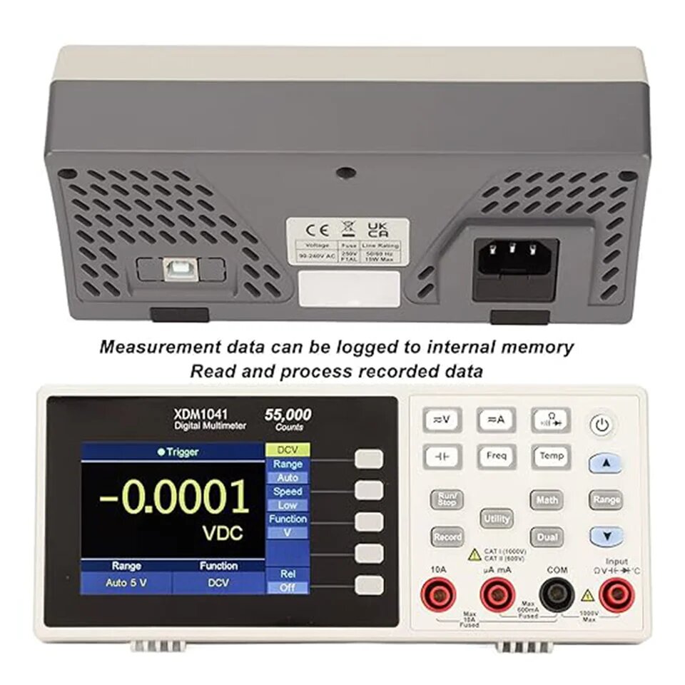 OWON XDM1241 XDM1041 Цифровой счетчик 4 1/2 разряда Портативный настольный LCD True RMS